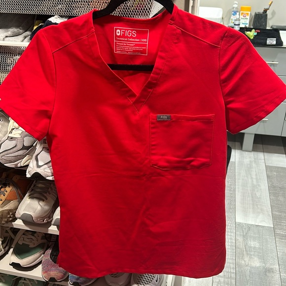 Figs | Other | Figs Red Scrubs Top Bottom | Poshmark